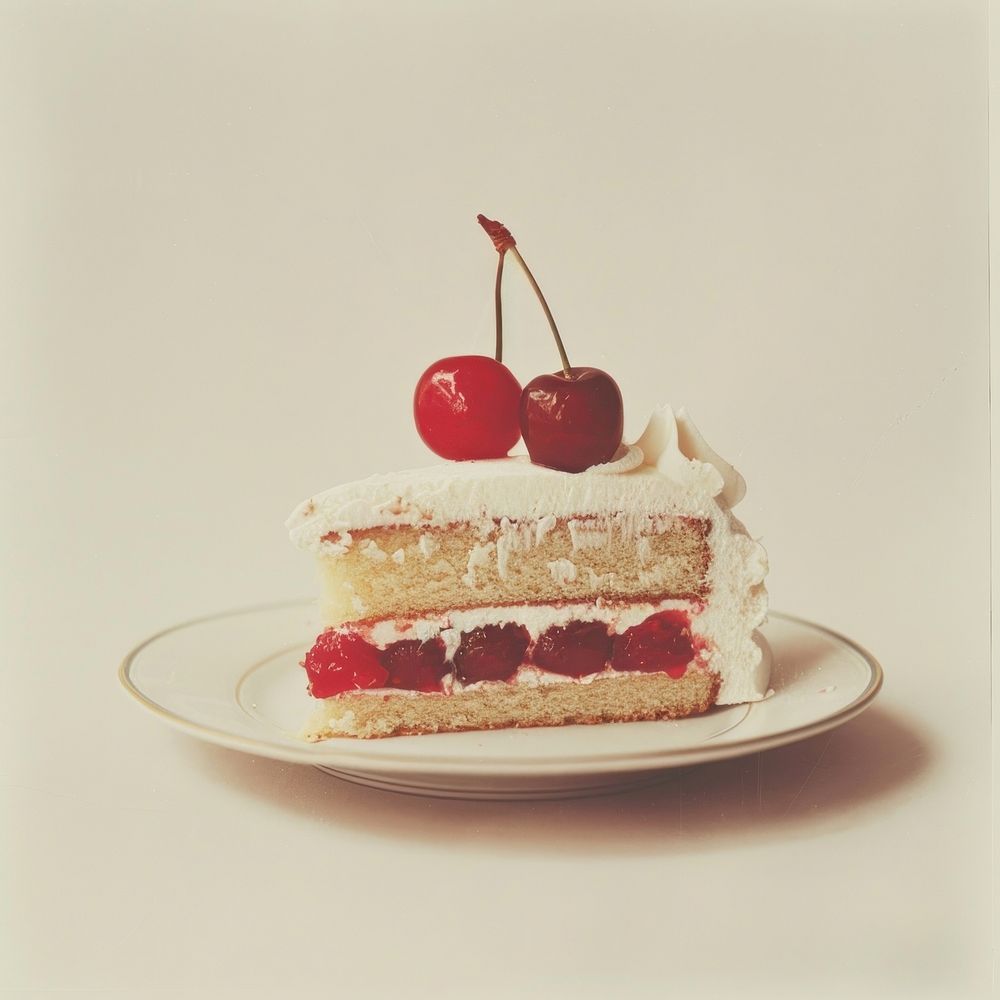 The cherry produce cake dessert. | Free Photo - rawpixel