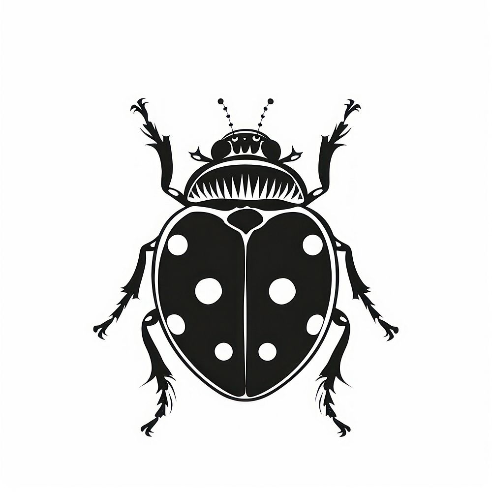 Invertebrate stencil animal insect. | Free Photo Illustration - rawpixel