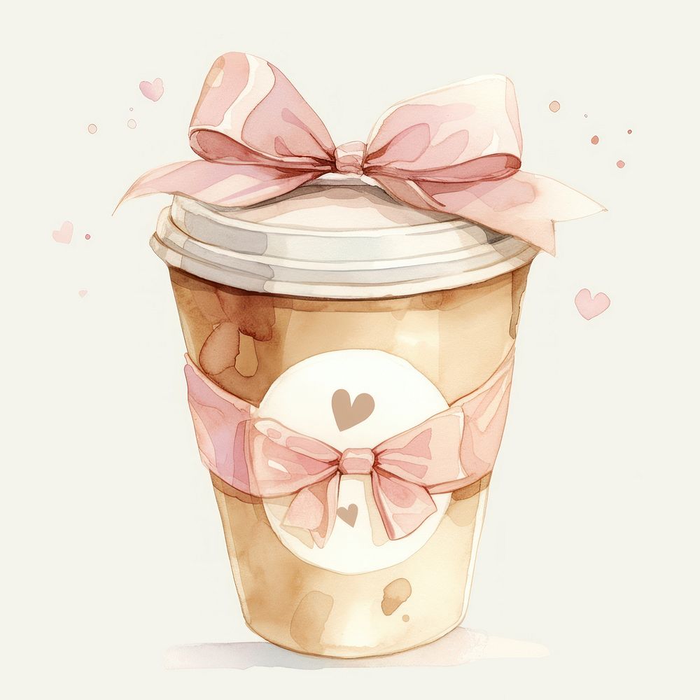 Coquette coffee dessert wedding cream. | Free Photo Illustration - rawpixel