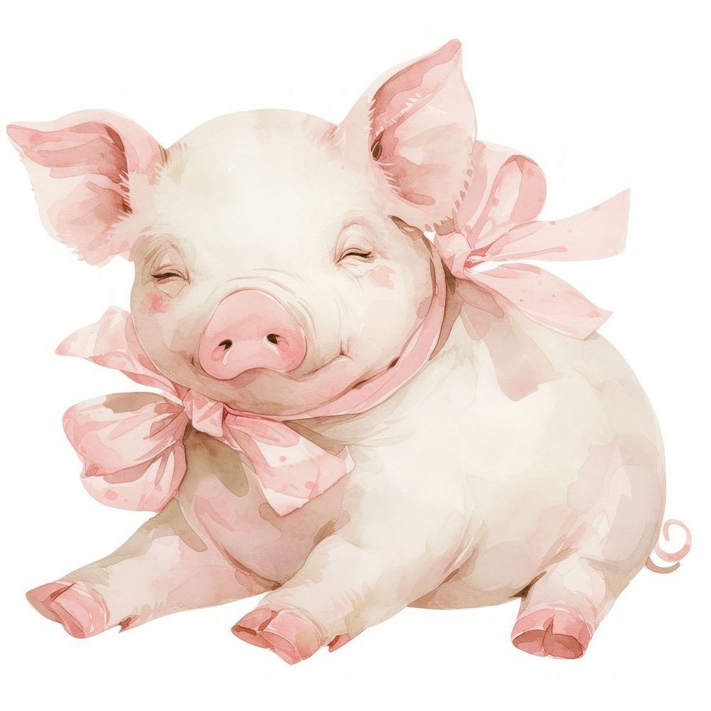 Coquette pig animal mammal hog | Premium Photo Illustration - rawpixel