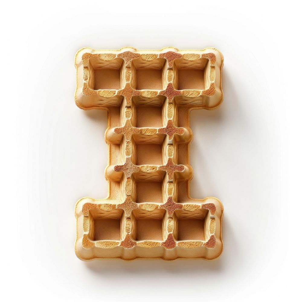 Letter I waffle symbol confectionery. | Free Photo - rawpixel