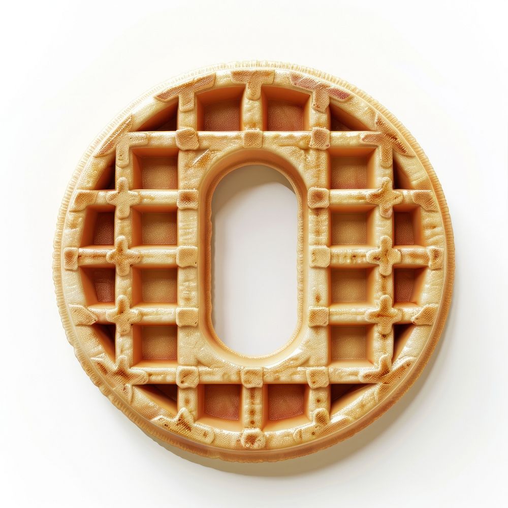 Letter O waffle symbol confectionery. | Free Photo - rawpixel