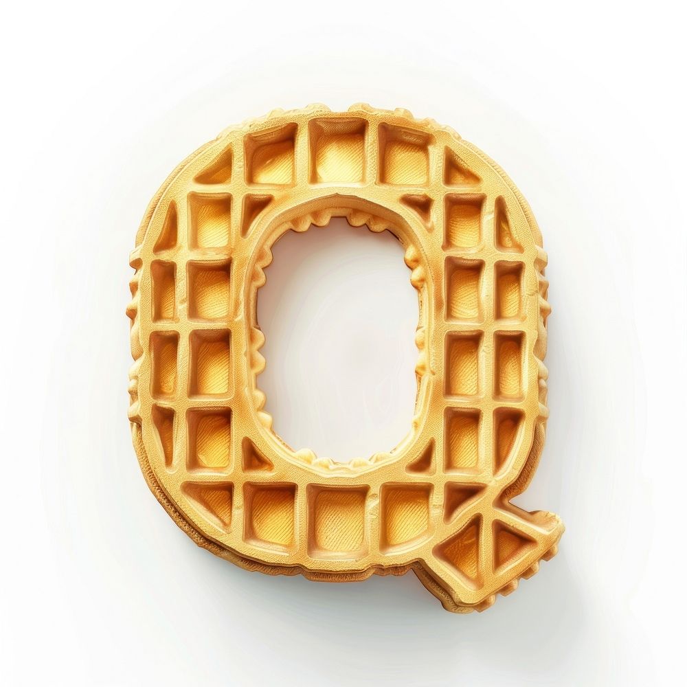 Letter Q waffle confectionery accessories. | Free Photo - rawpixel