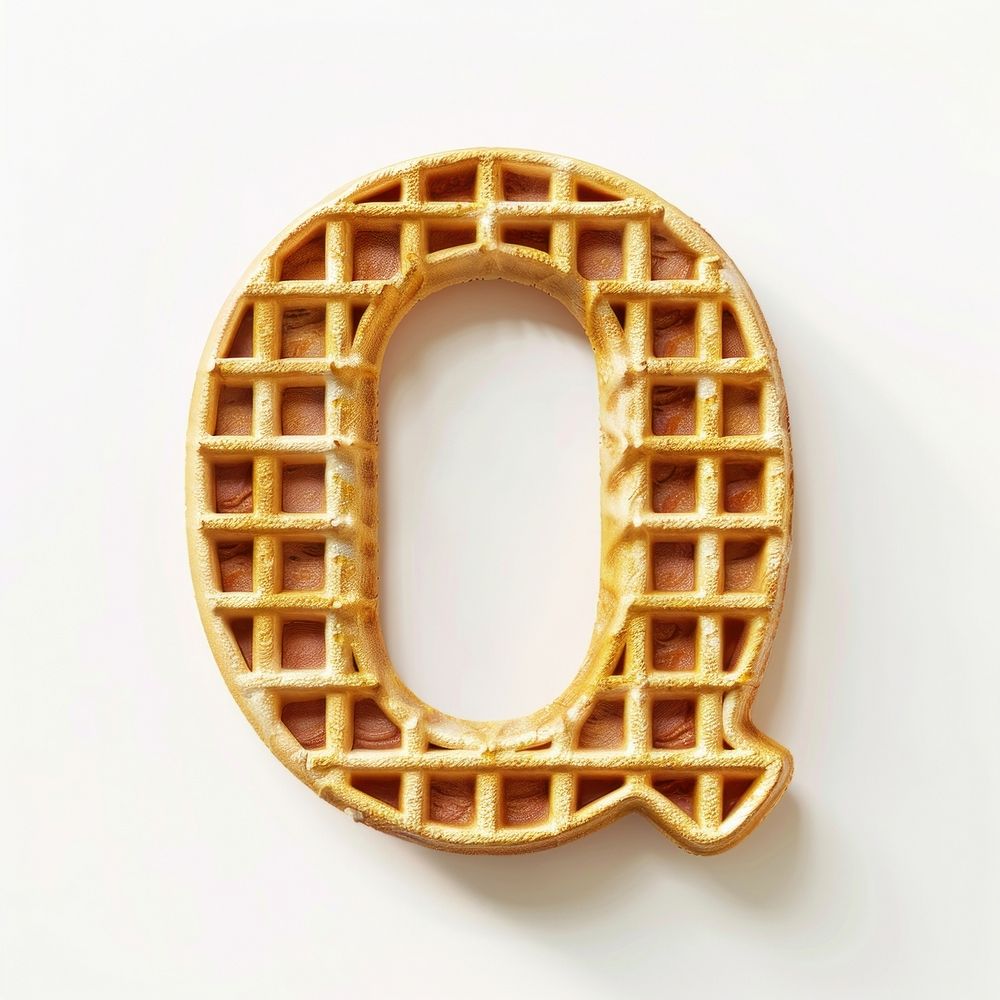 Letter Q waffle confectionery accessories. | Free Photo - rawpixel
