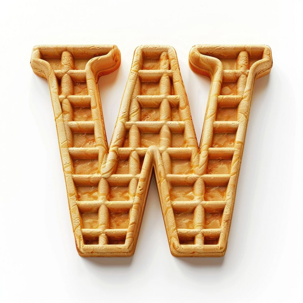 Letter W waffle confectionery football. | Free Photo - rawpixel