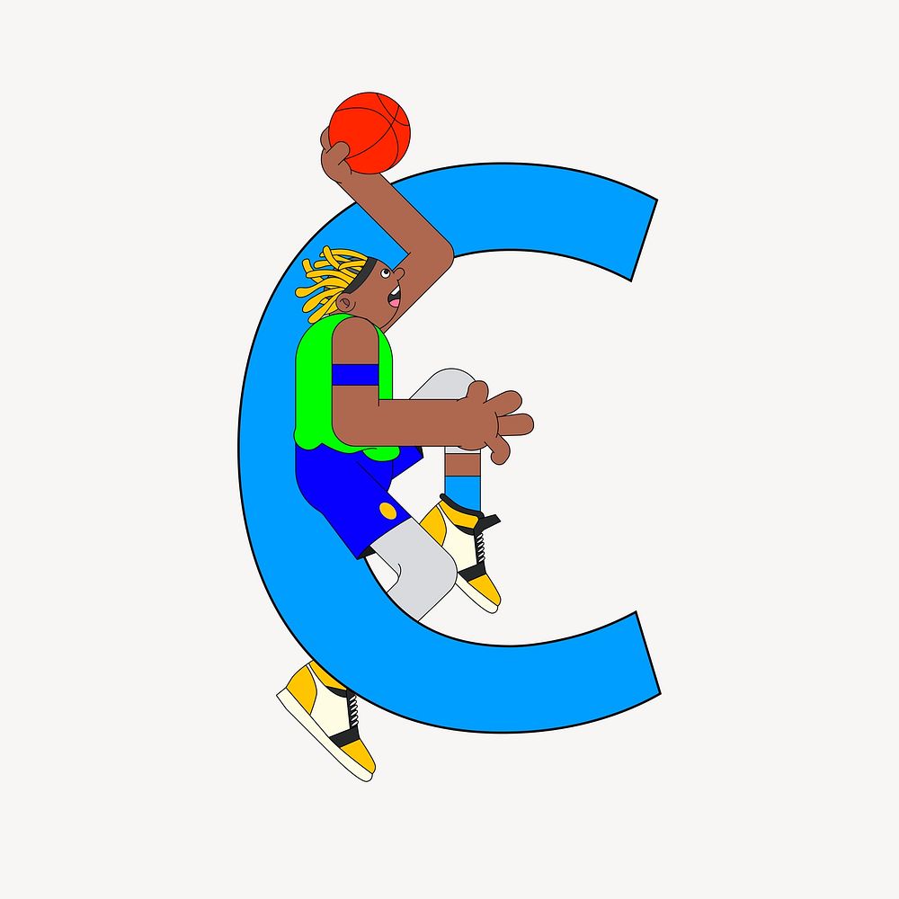 Letter C, character font illustration | Free Photo Illustration - rawpixel