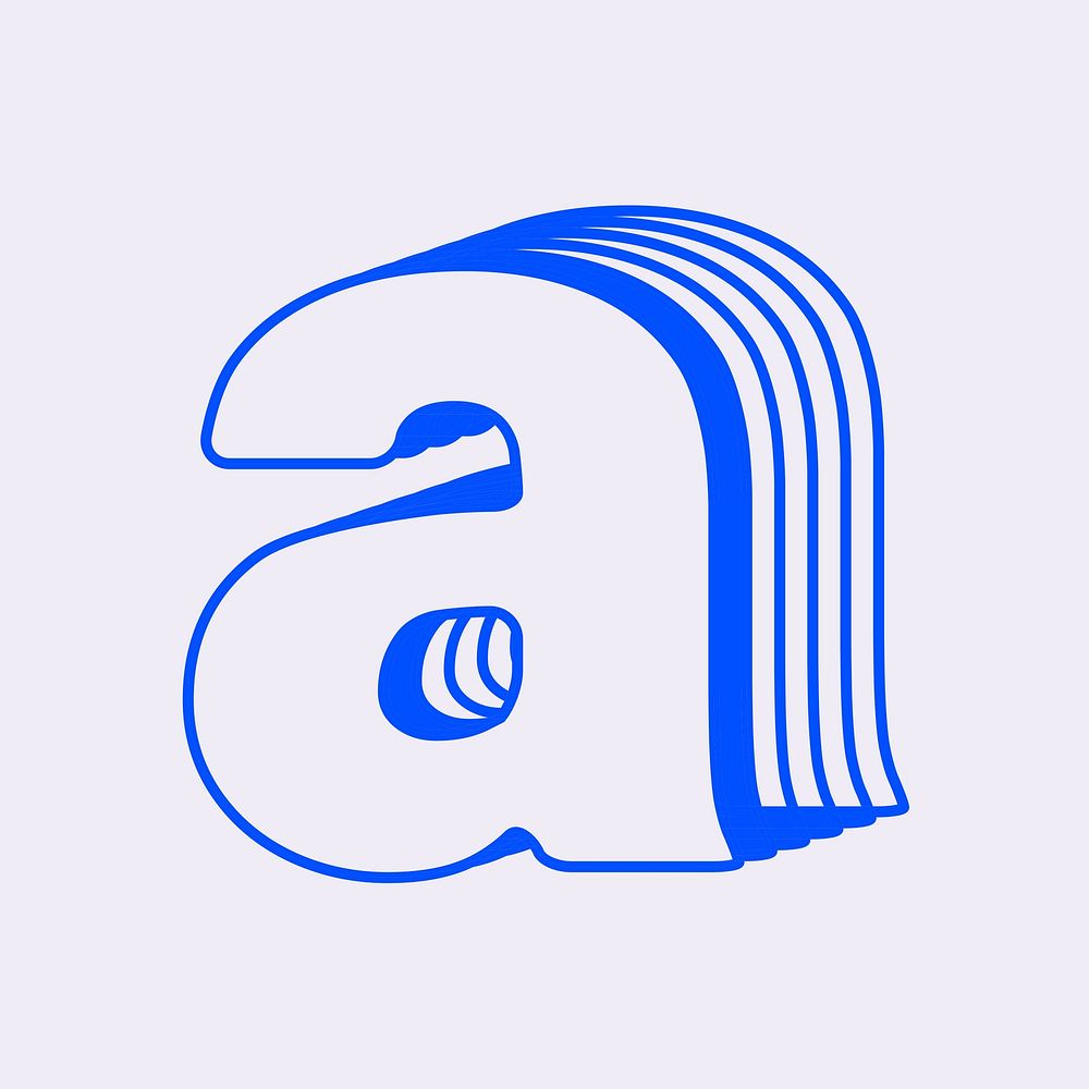 Letter a, line layer font | Free Photo Illustration - rawpixel