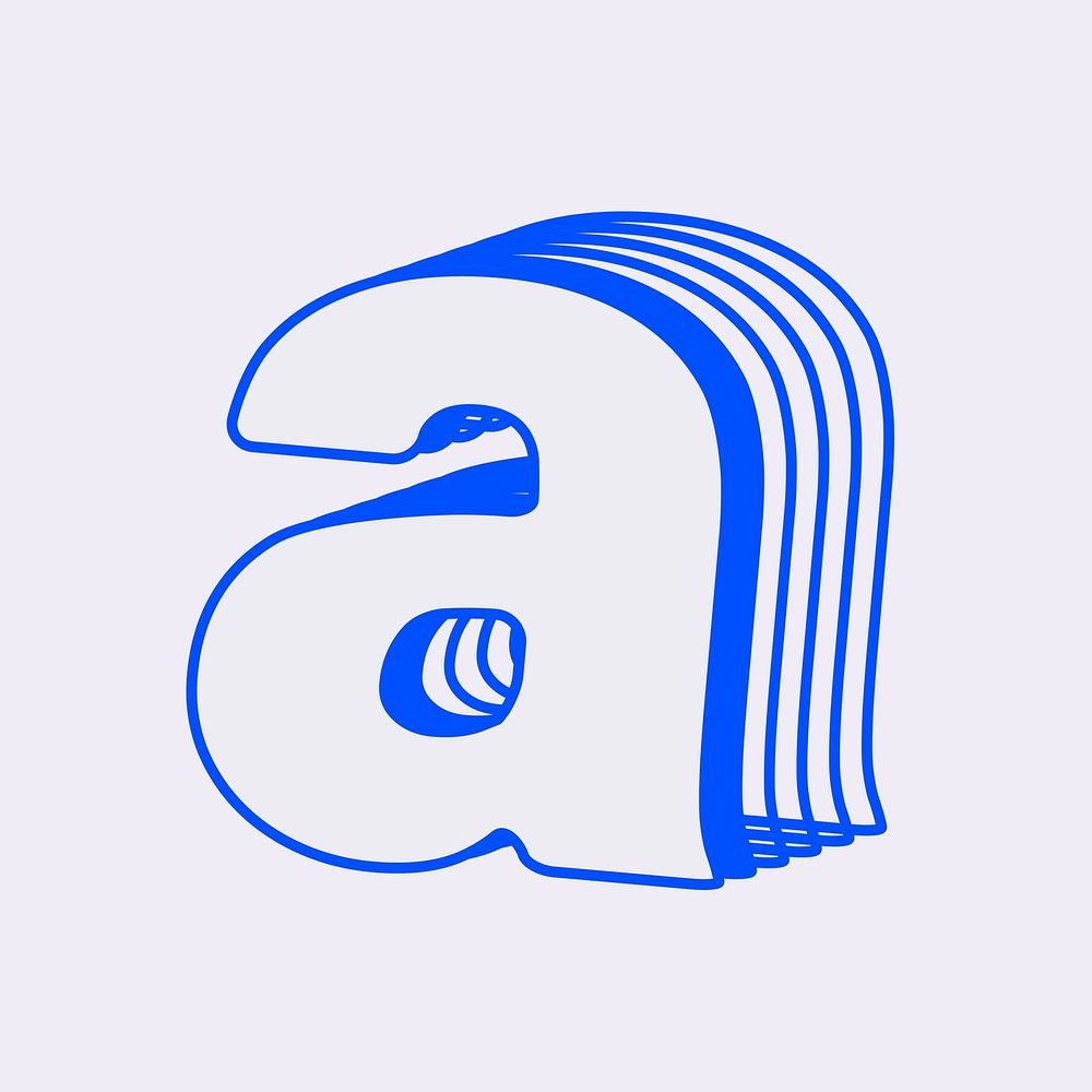 Letter a, line layer font | Free Photo Illustration - rawpixel