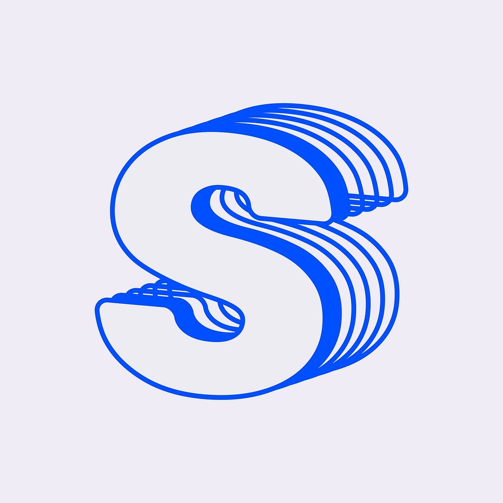 Letter s, line layer font | Free Photo Illustration - rawpixel