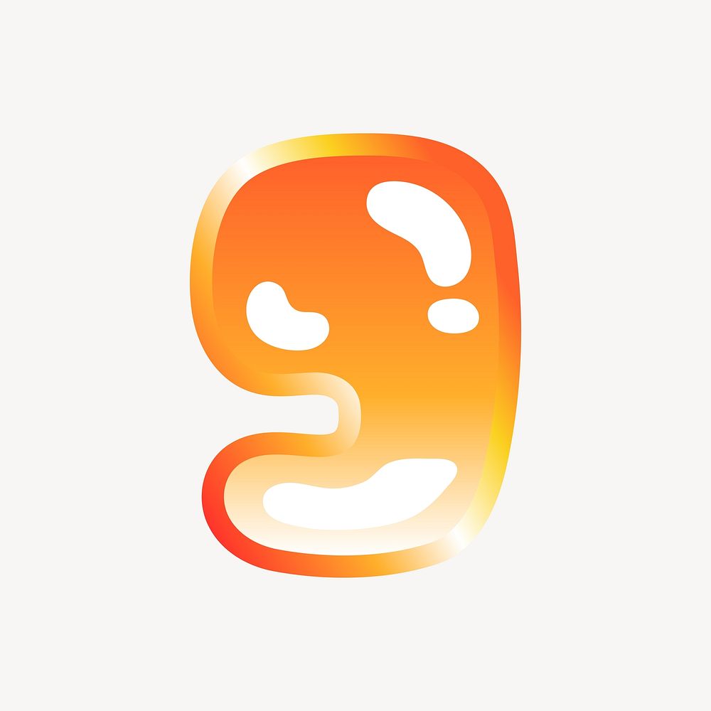 Comma sign cute funky orange | Free Photo Illustration - rawpixel