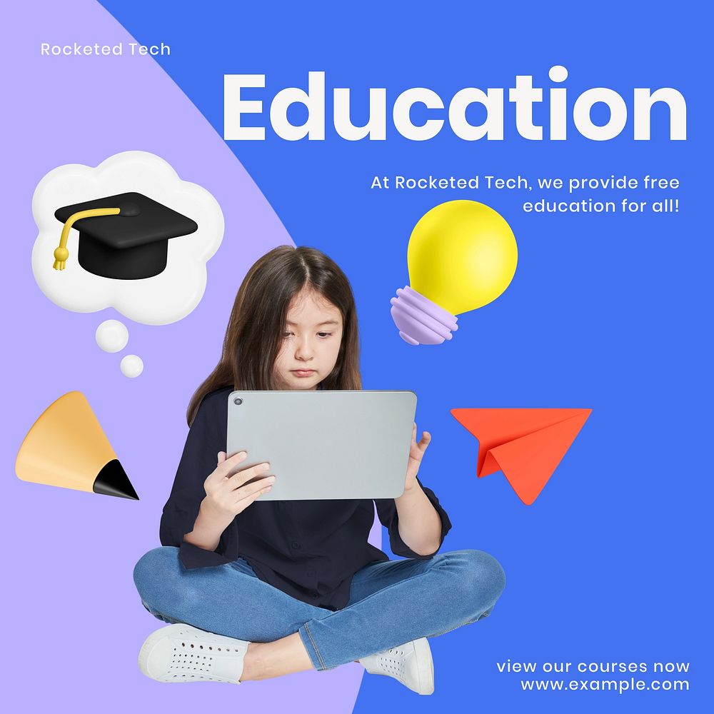 Children's education Instagram post template | Free Photo - rawpixel