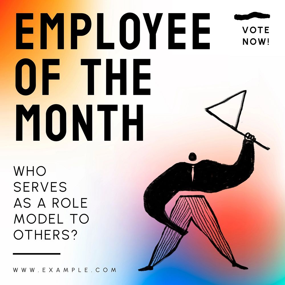 Employee of the month template | Free Photo - rawpixel