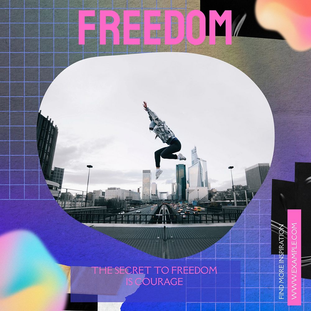 Freedom Instagram post template | Free Photo - rawpixel