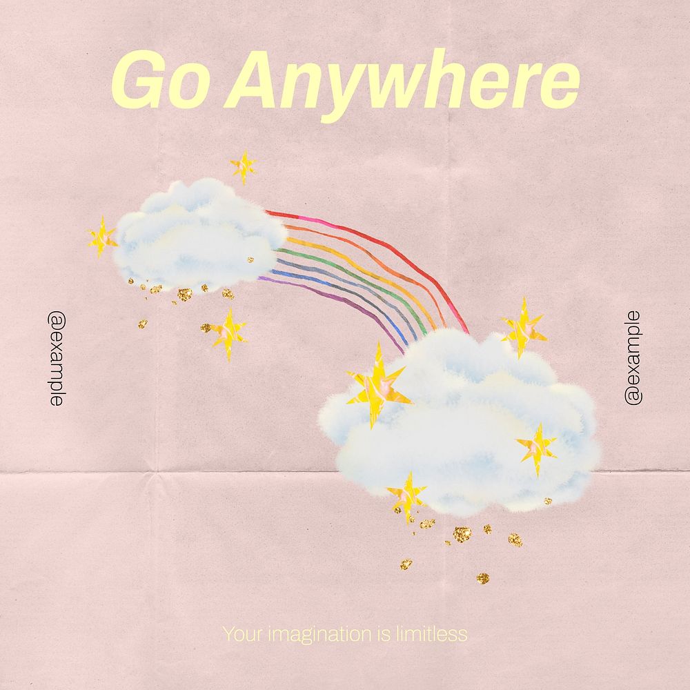 Limitless imagination Instagram post template | Free Photo - rawpixel