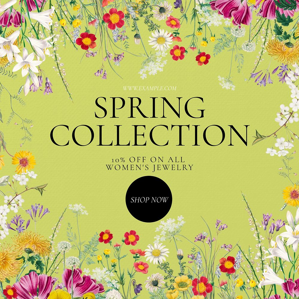 Spring collection Instagram post template | Free Photo - rawpixel