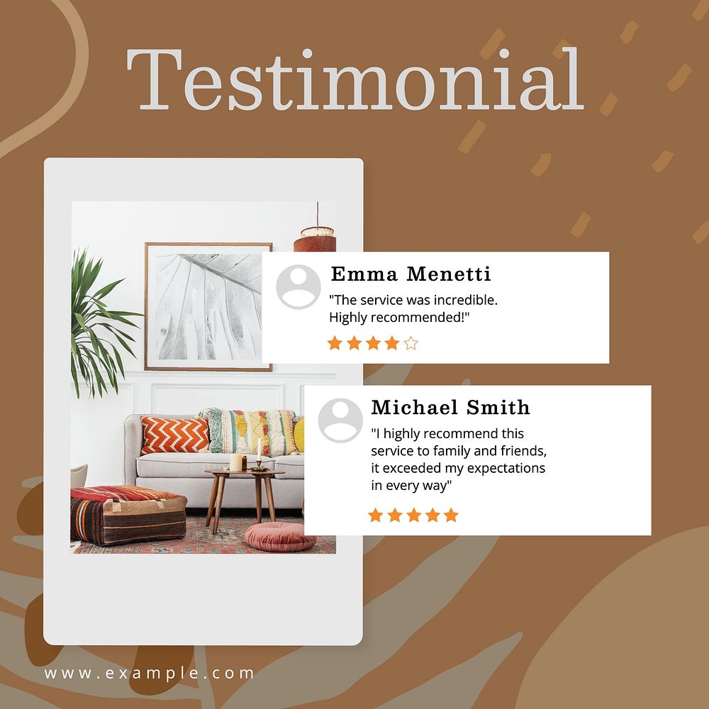 Testimonial Instagram post template | Free Photo - rawpixel