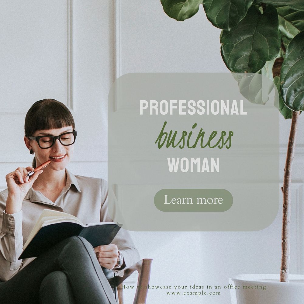 Professional business woman Instagram post | Free Photo - rawpixel