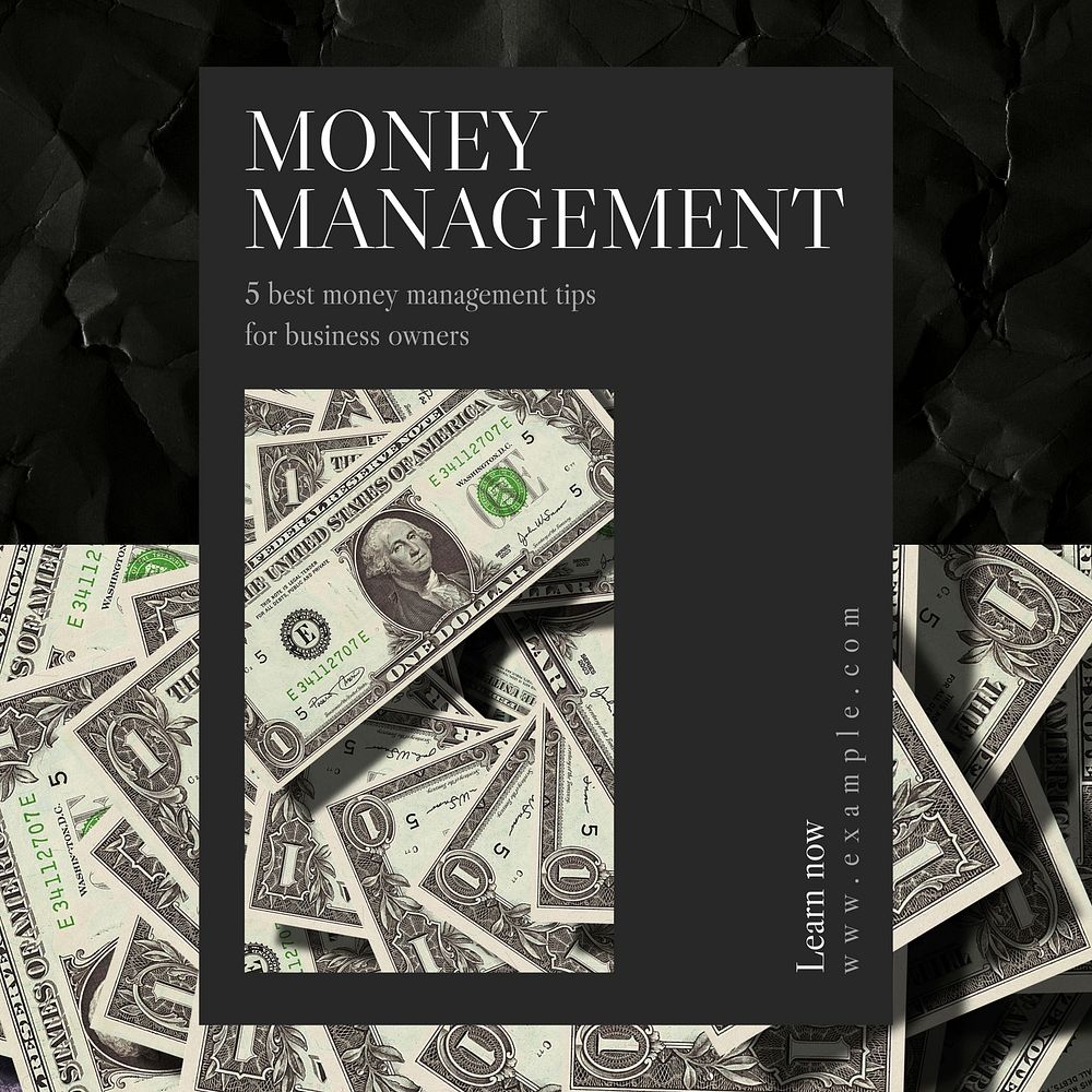 Money management Facebook post template | Free Photo - rawpixel