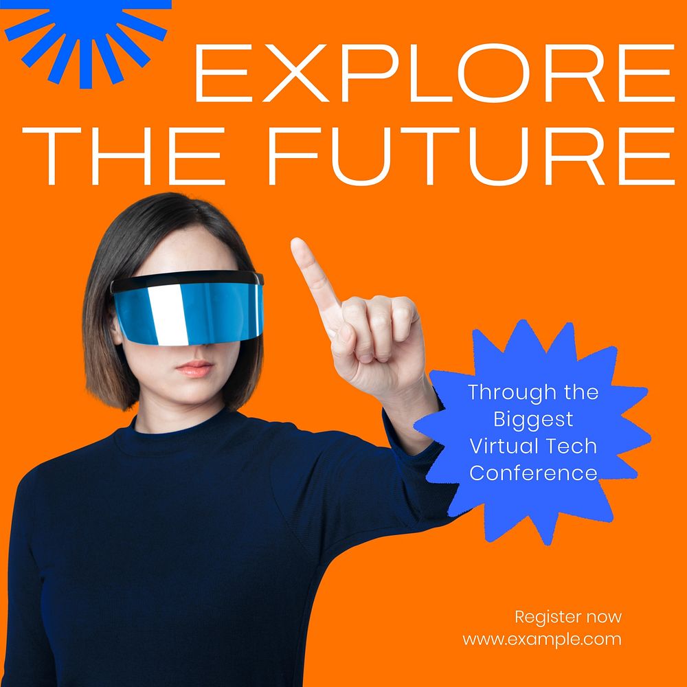 Explore future post template, social | Free Photo - rawpixel