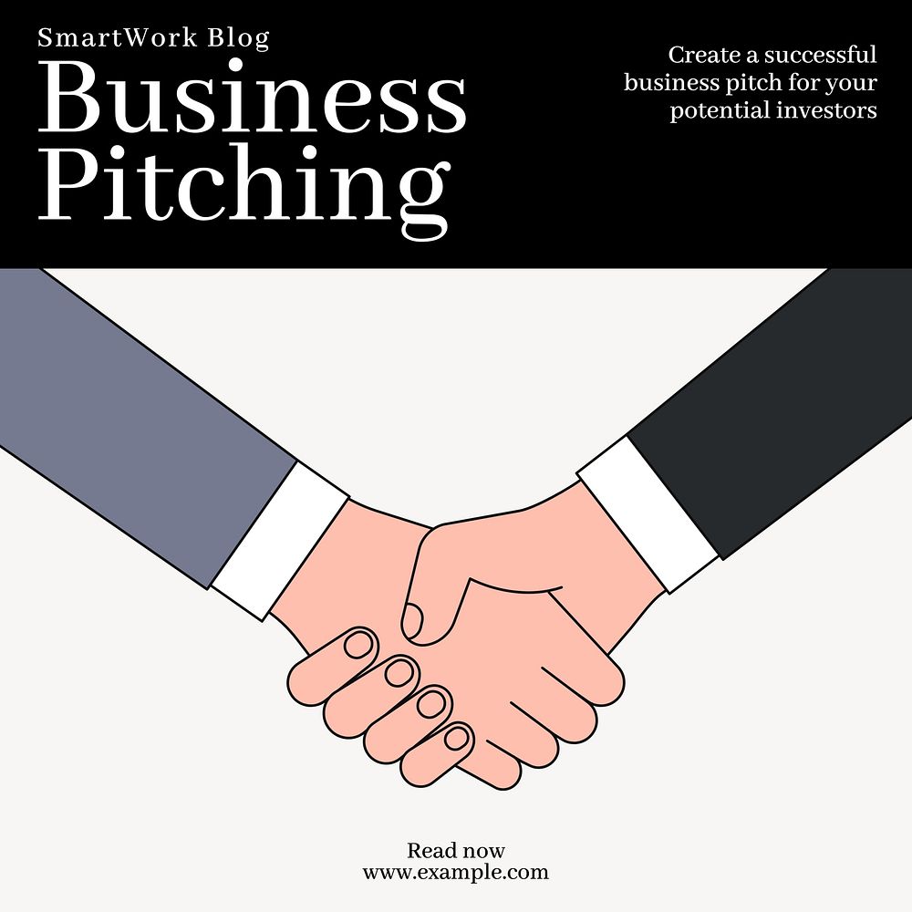 Business pitching Instagram post template | Free Photo - rawpixel