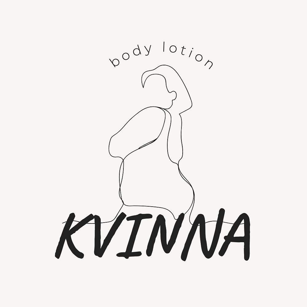Body lotion logo template | Free Photo - rawpixel