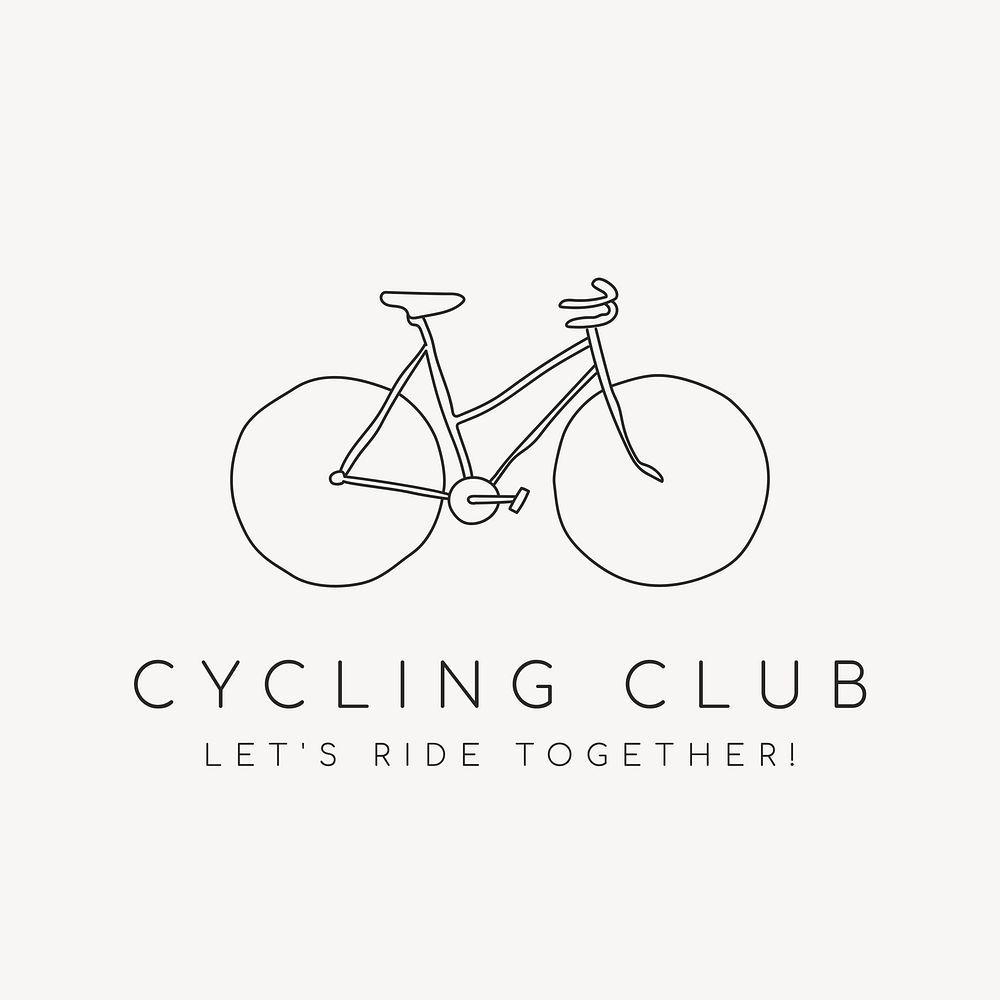 Cycling club logo template | Free Photo - rawpixel