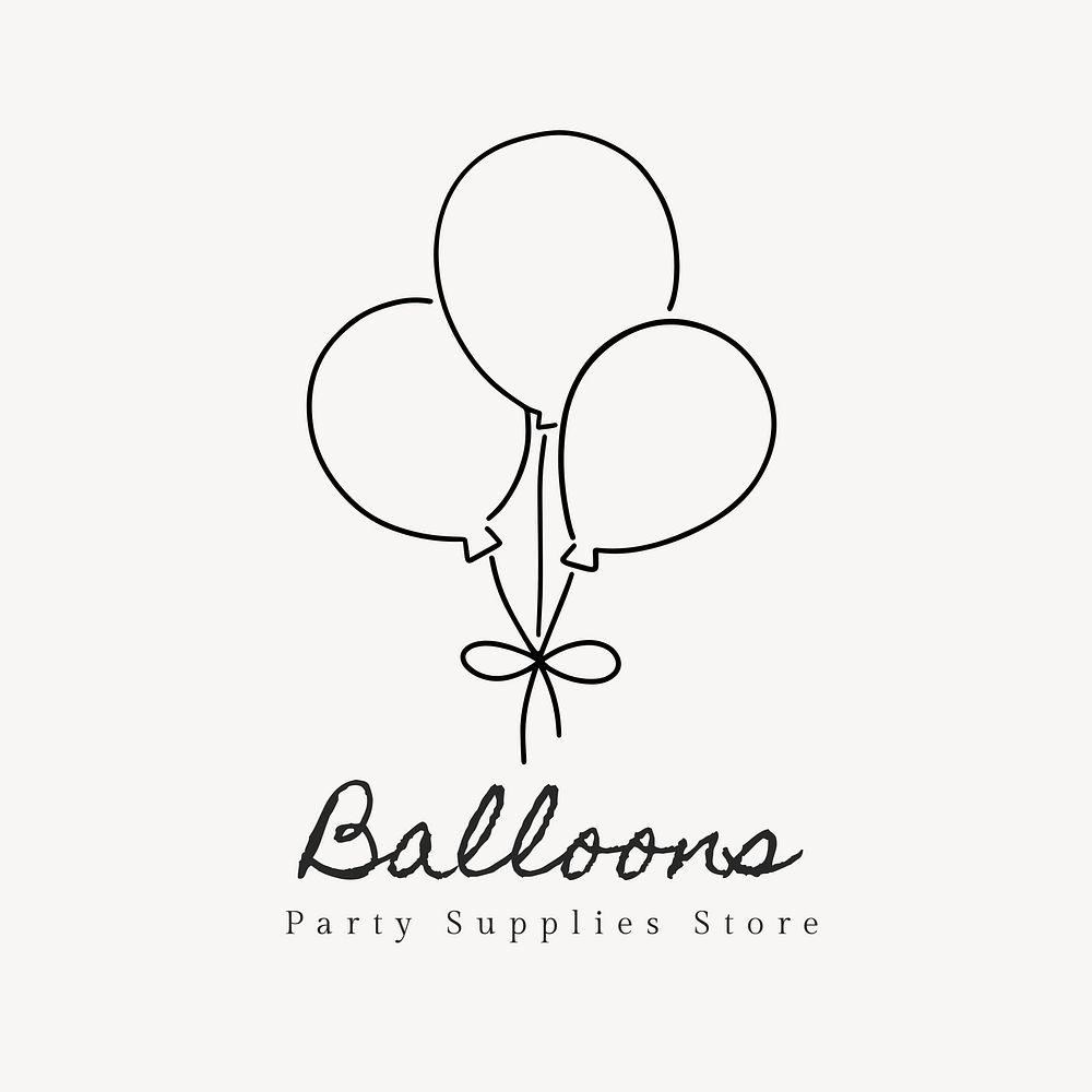 Party supplies store logo minimal | Free Photo - rawpixel