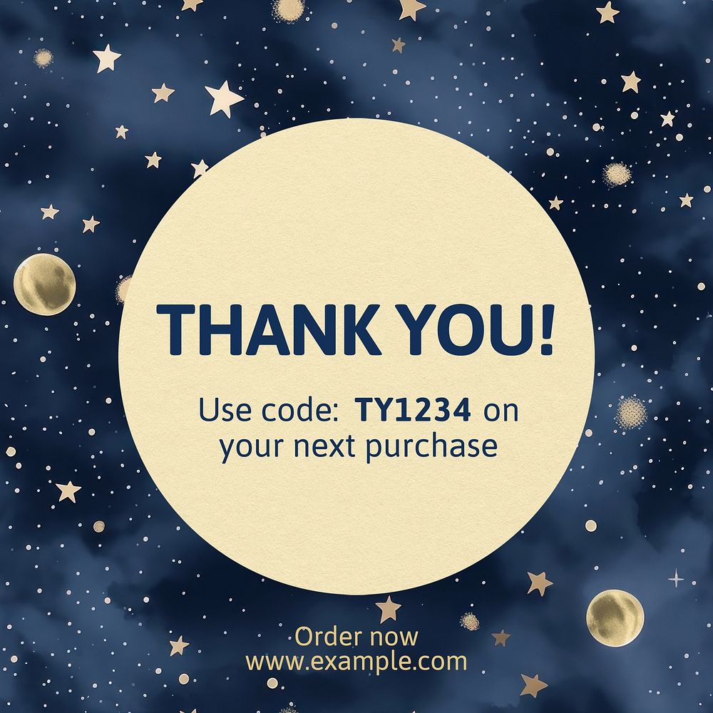 Thank you Instagram post template | Free Photo - rawpixel