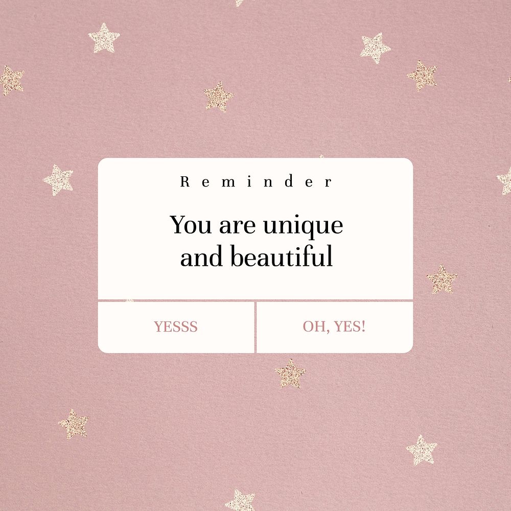 Positive reminder Instagram post template | Free Photo - rawpixel