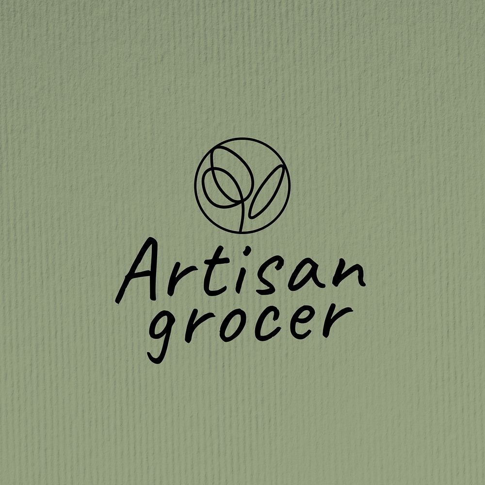 Artisan grocer logo template | Free Photo - rawpixel