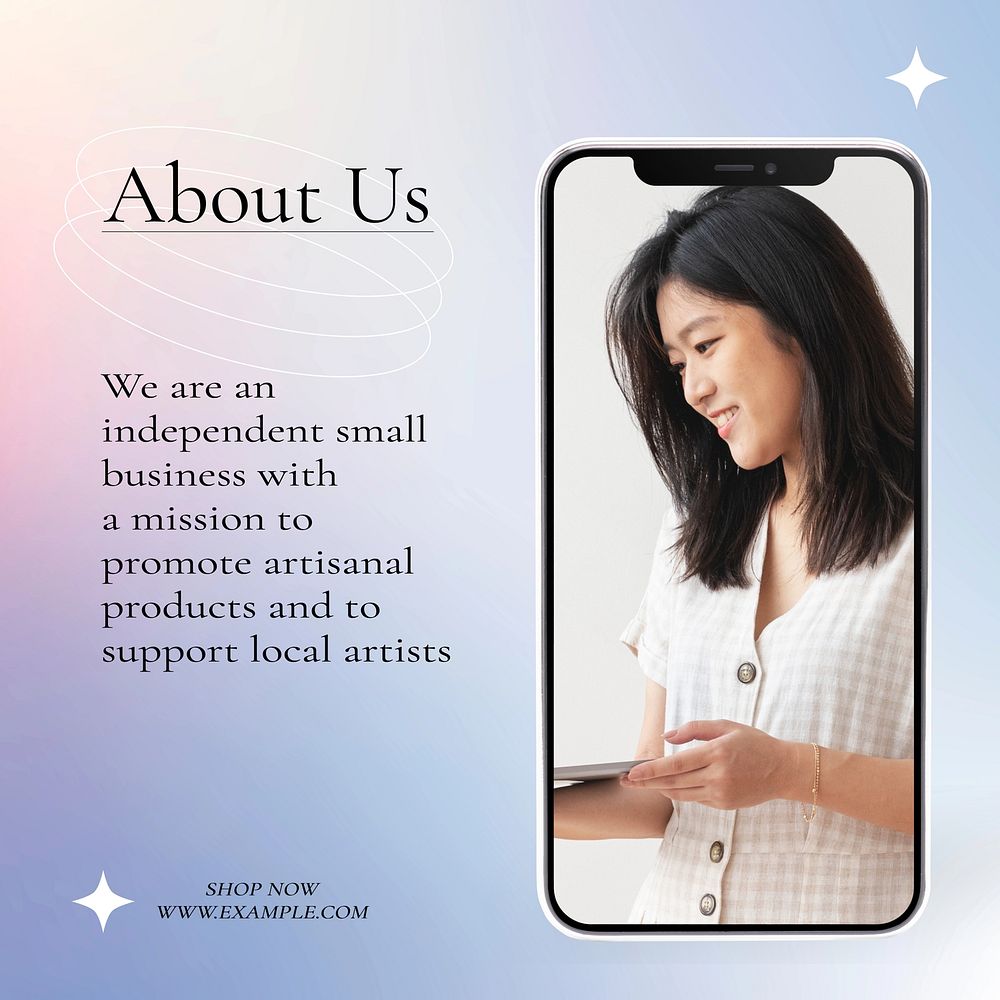 About us Instagram post template | Free Photo - rawpixel