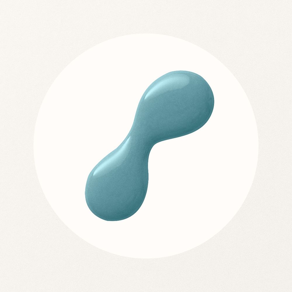 Teal color drop shape IG | Free Photo Illustration - rawpixel