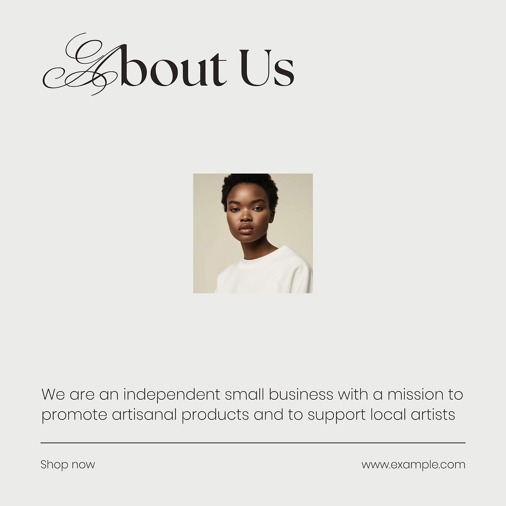 About us Instagram post template | Free Photo - rawpixel