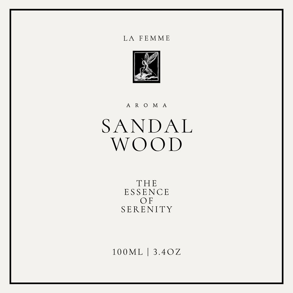 Perfume label template, business branding | Free Photo - rawpixel