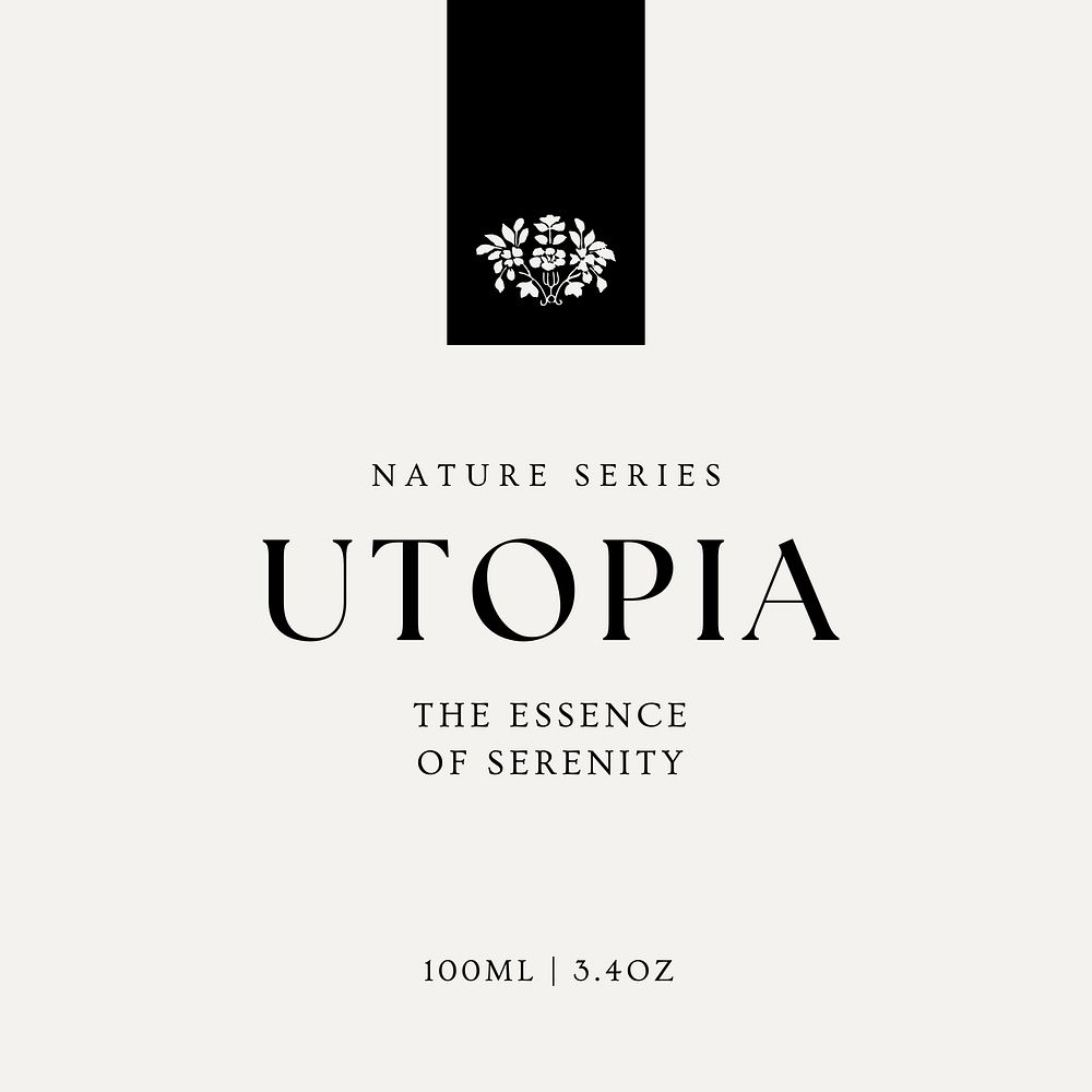 Perfume label template, business branding | Free Photo - rawpixel