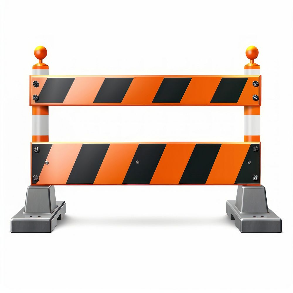 Bright construction safety barrier sign | Free Photo - rawpixel