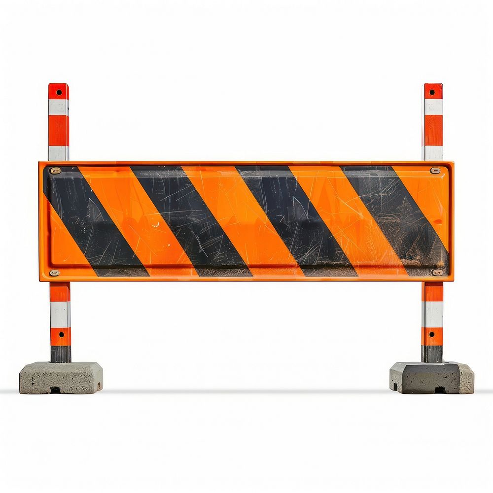Construction warning barrier sign | Free Photo - rawpixel