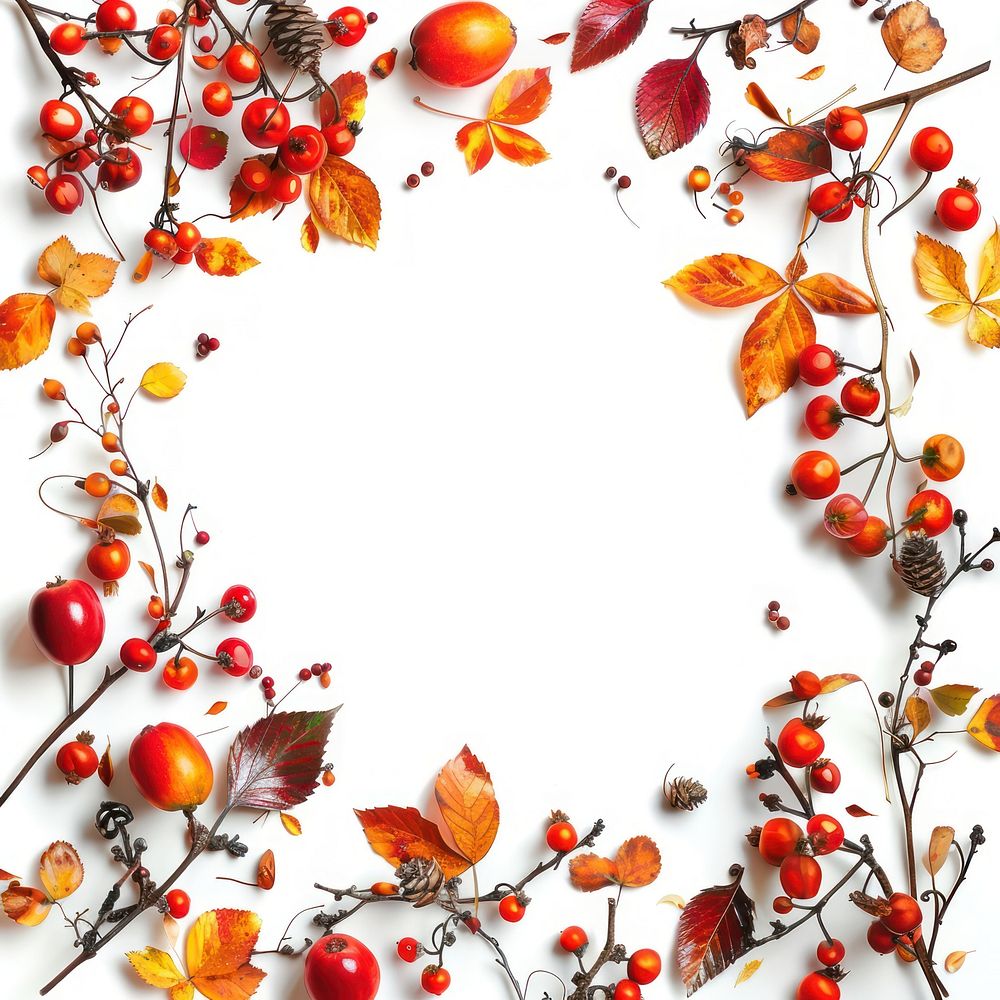 Autumnal frame with vibrant foliage | Free Photo - rawpixel