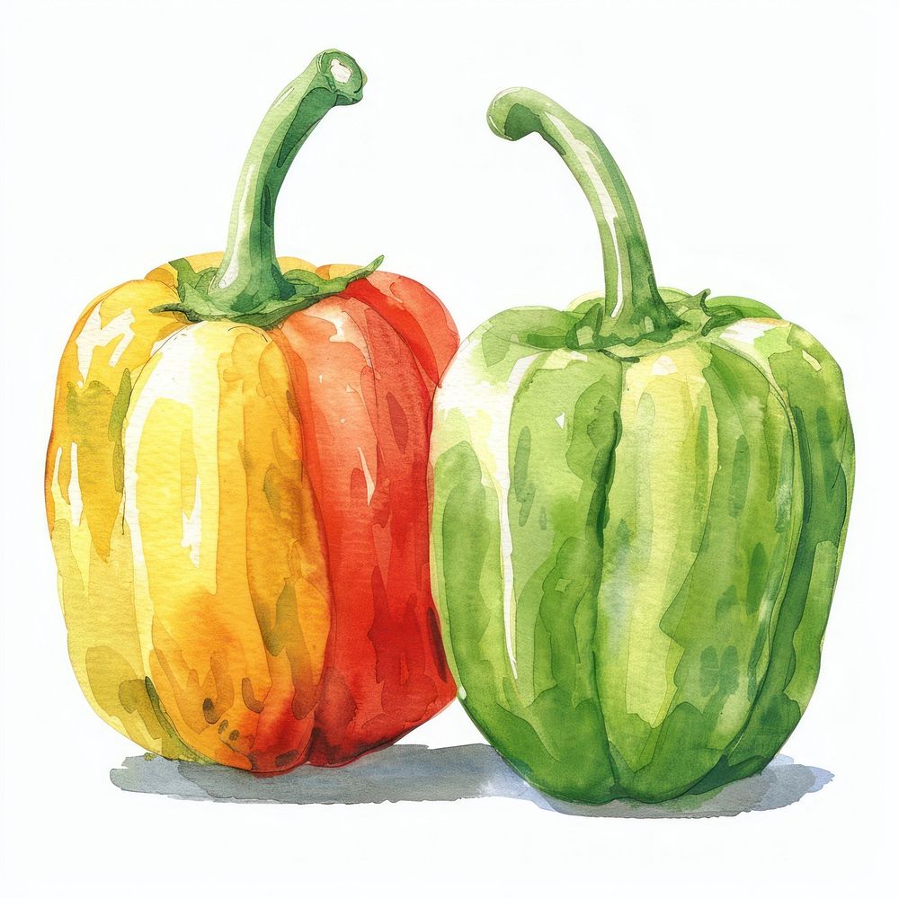 Capsicum vegetable produce pepper. | Free Photo Illustration - rawpixel