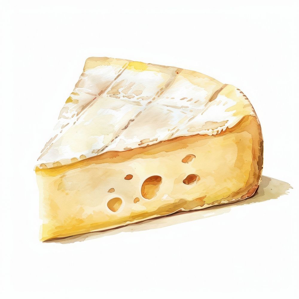 Watercolor cheese wedge illustration | Free Photo Illustration - rawpixel