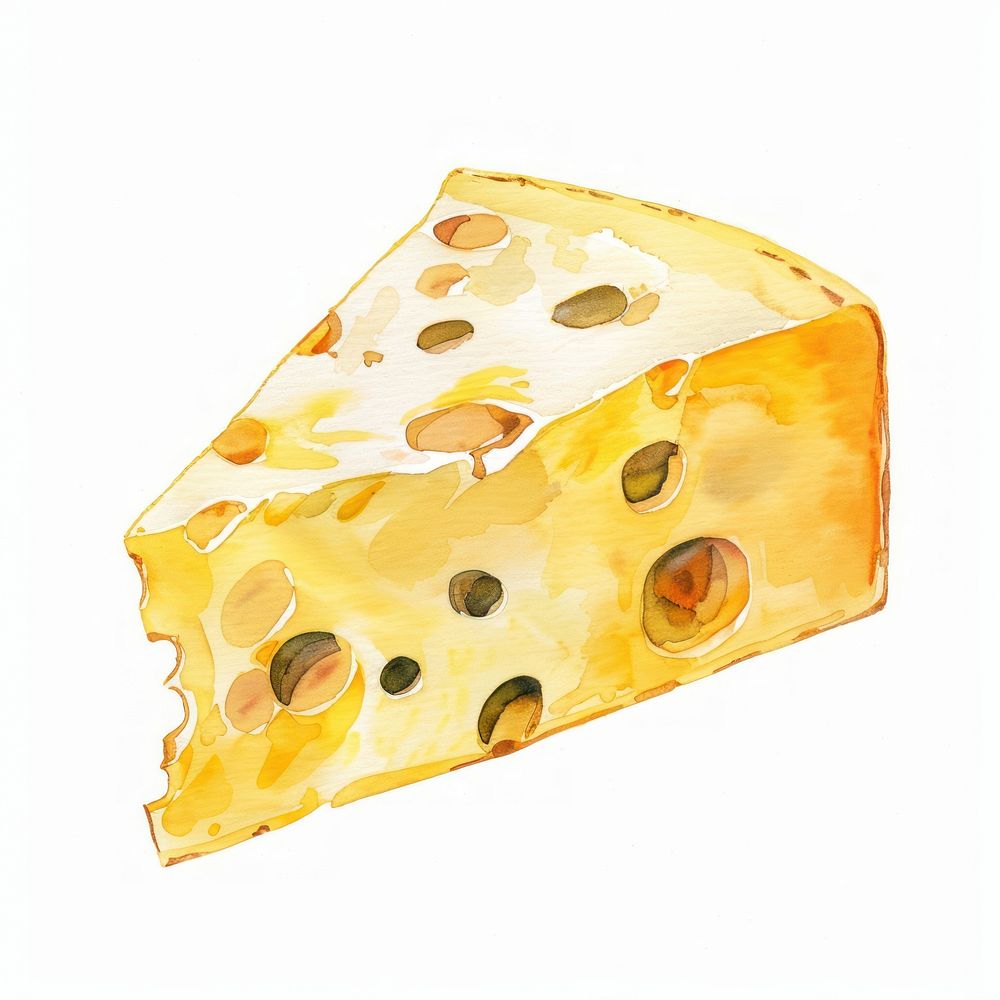 Delicious Swiss cheese illustration | Free Photo Illustration - rawpixel