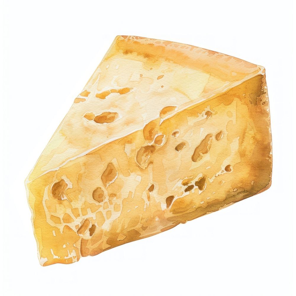 Watercolor cheese wedge illustration | Free Photo Illustration - rawpixel
