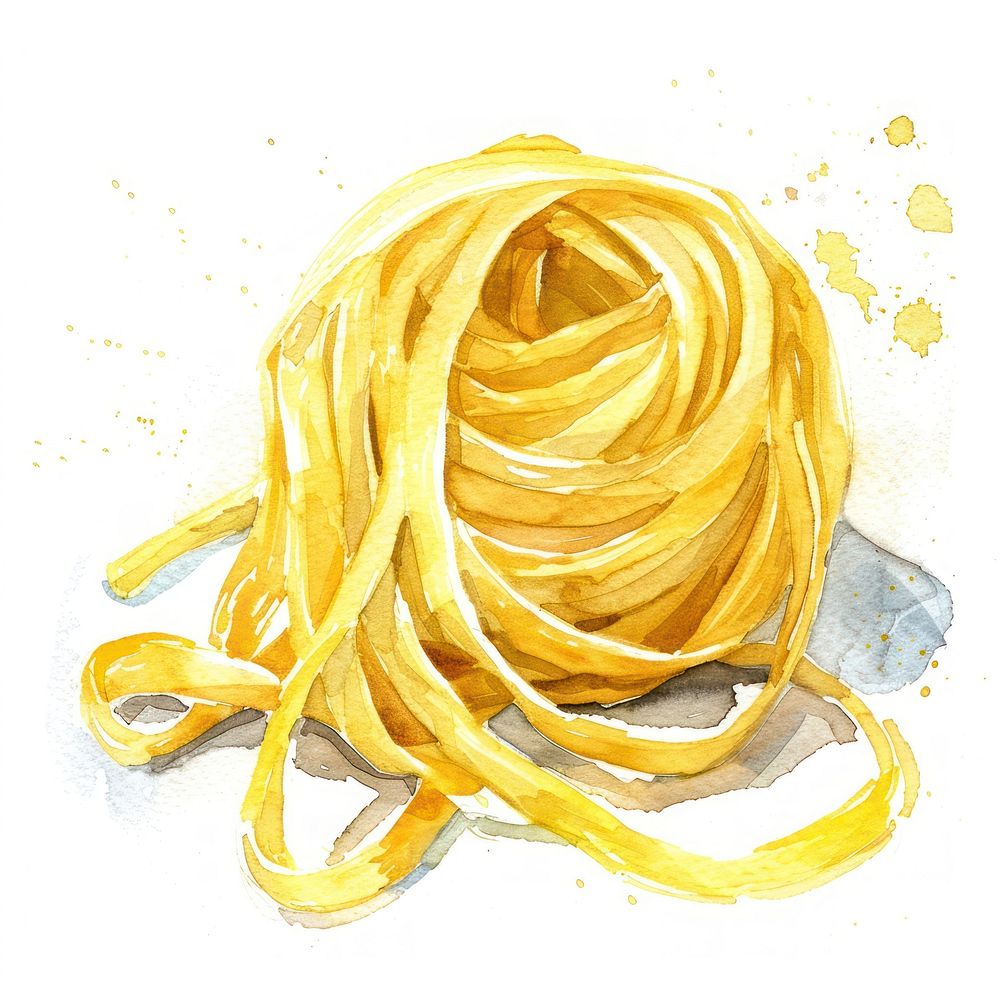 Watercolor pasta illustration art | Free Photo Illustration - rawpixel