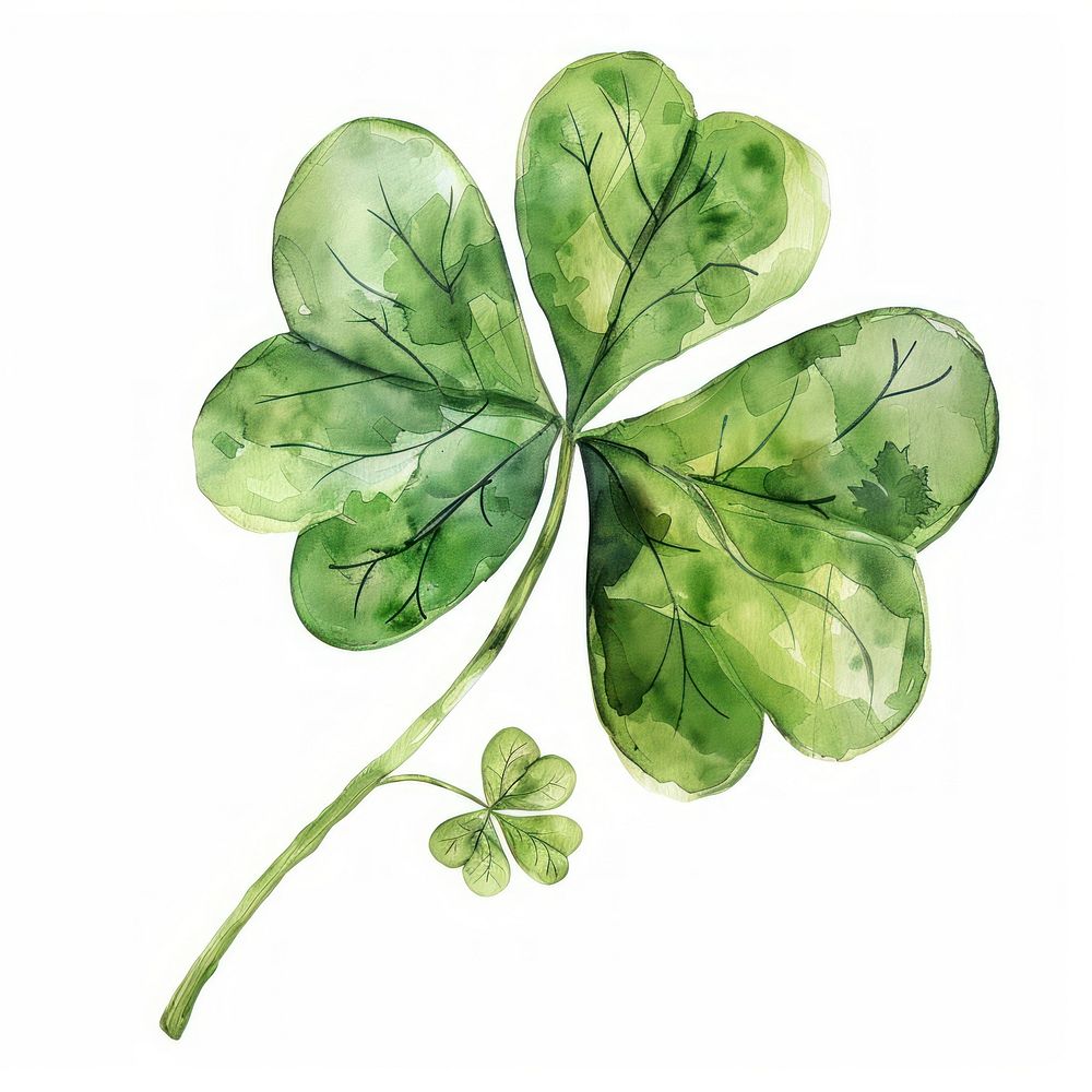 Clover leaf vegetable produce herbal. | Free Photo Illustration - rawpixel