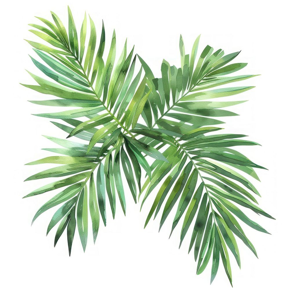 Palm leaves arecaceae conifer plant. | Free Photo Illustration - rawpixel