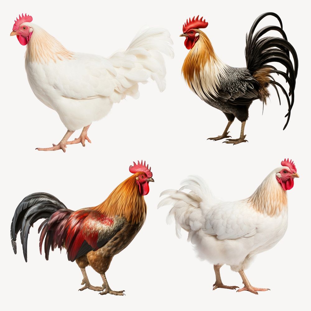 Chicken element set | Free Photo - rawpixel