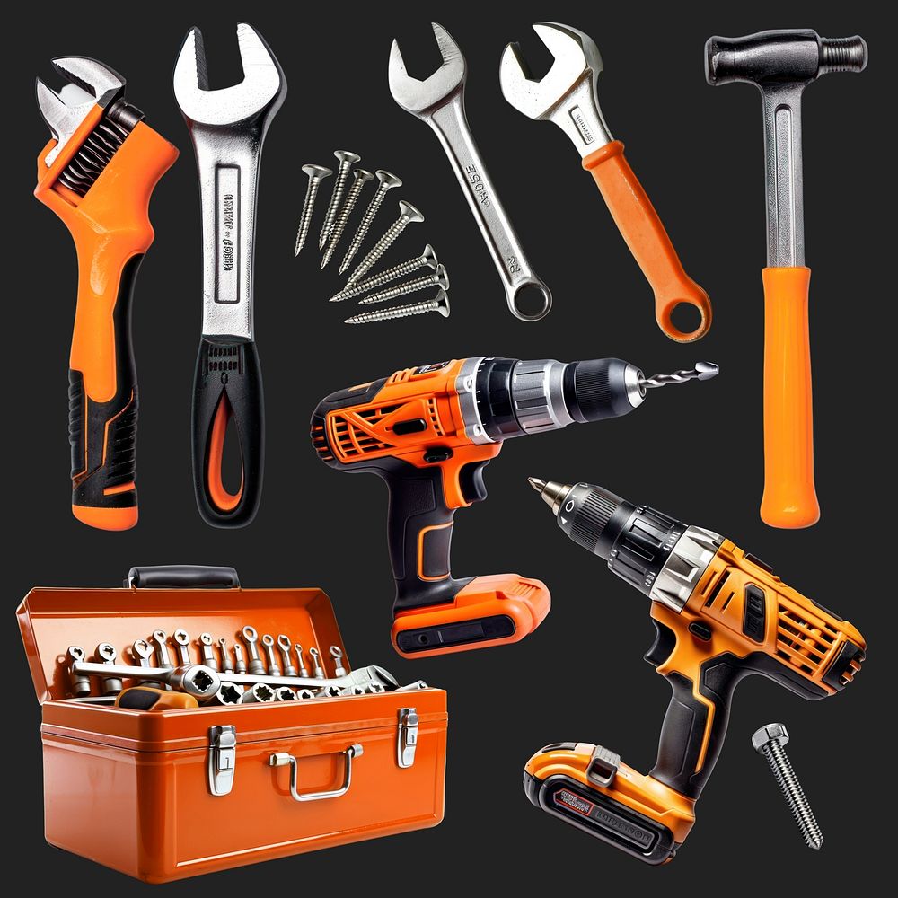 Hand tool element set | Free Photo - rawpixel