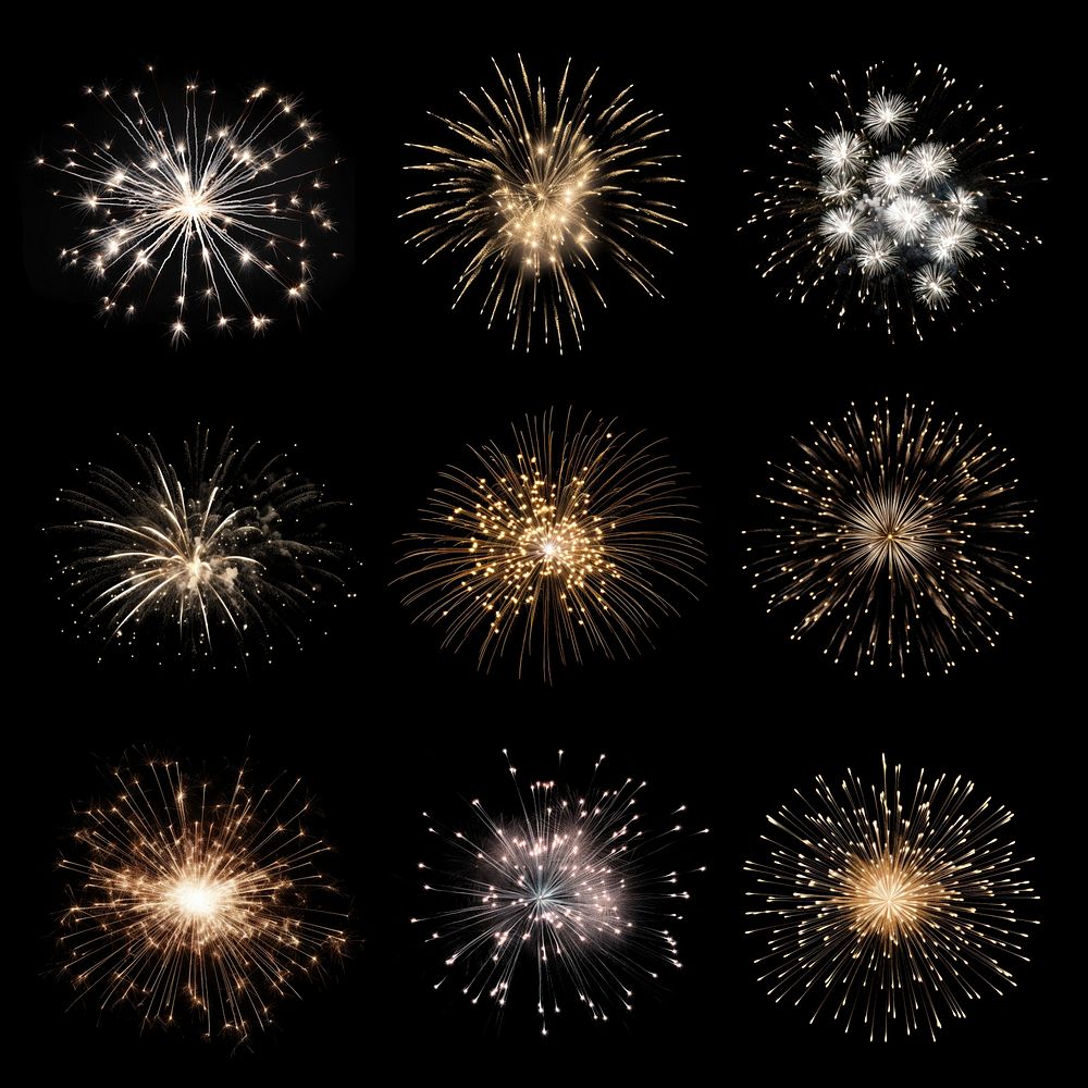 Fireworks element set | Free Photo - rawpixel