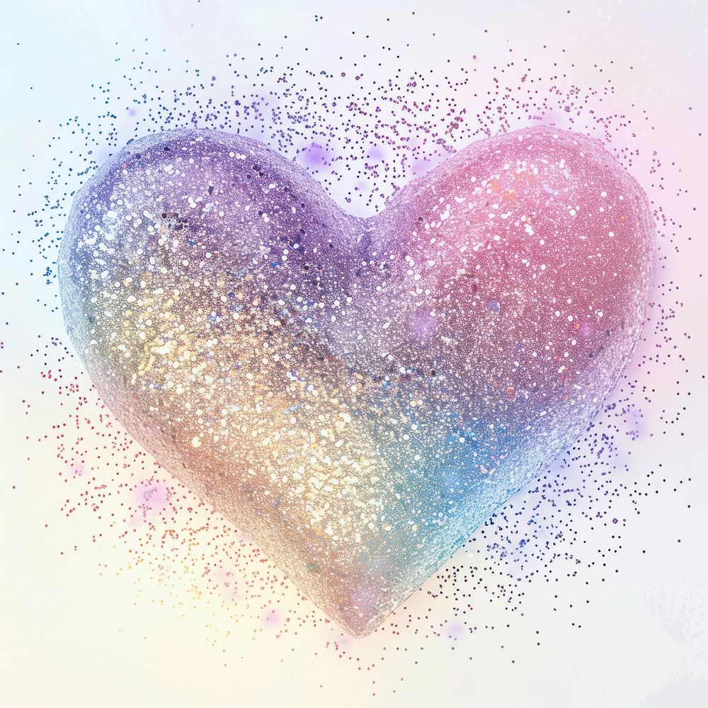 Sparkling pastel gradient heart | Free Photo - rawpixel