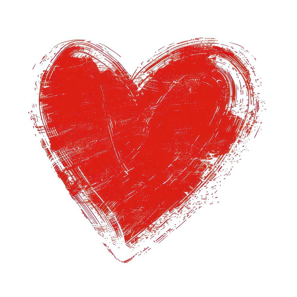 Grunge red heart illustration | Free Photo Illustration - rawpixel
